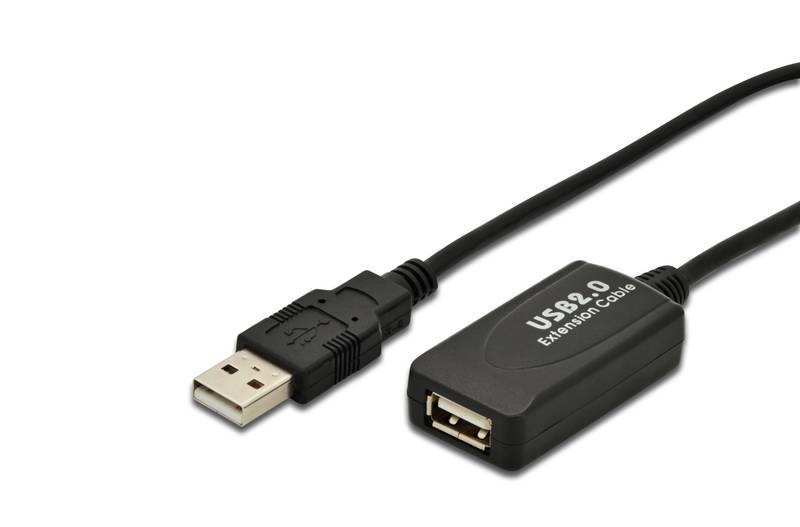 USB 2.0 EXTENSION CABLE MALE TO FEMALE 5M WITH REPEATER - DroidShop.gr
