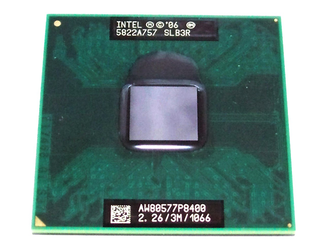Intel Core 2 Duo P8400 3M Cache, 2.26 GHz, 1066 MHz FSB, PGA478 ...